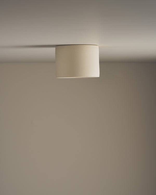 Short Cylinder Ceiling Light / Bone - Robert Gordon Interiors