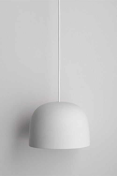 Large Ceramic Pendant Bell Light / Stone - Robert Gordon Interiors