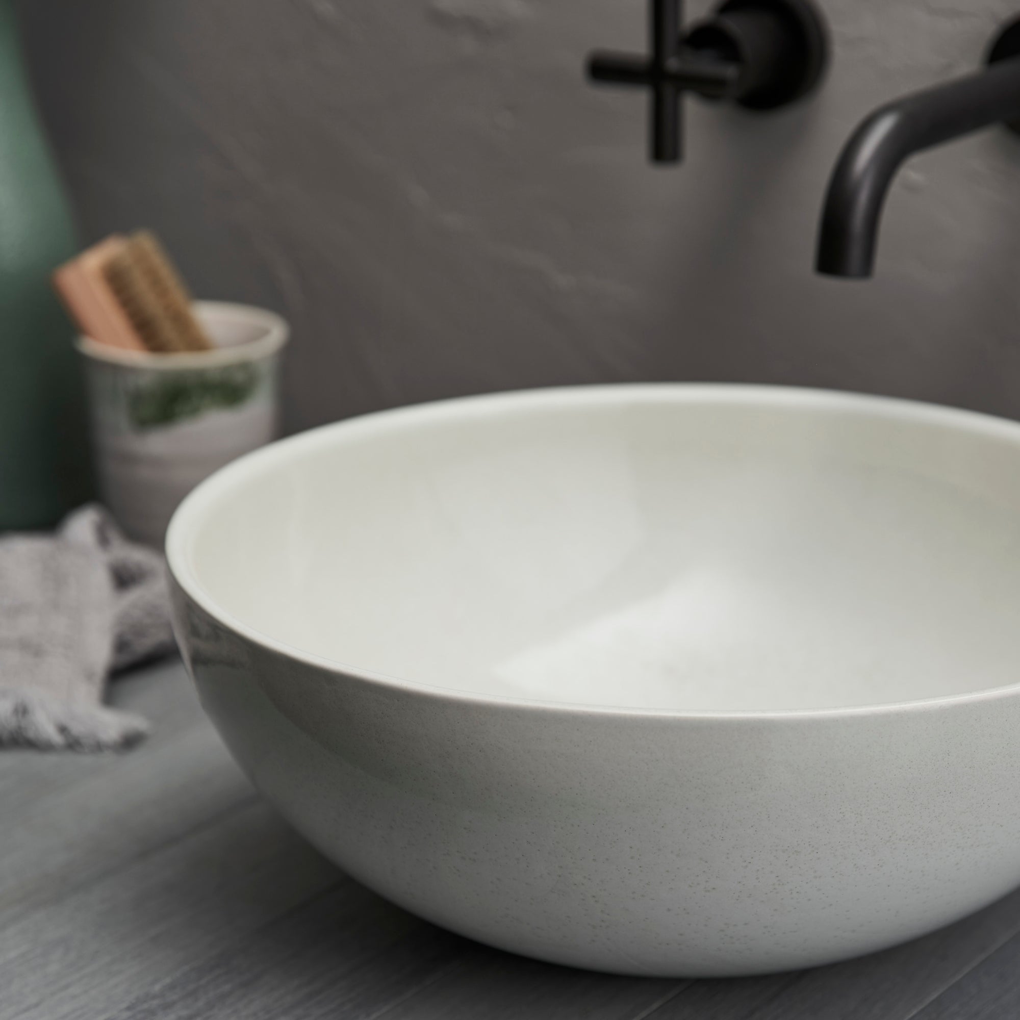 Clay 340 Ceramic Above Counter Basin / Coast - Robert Gordon Interiors